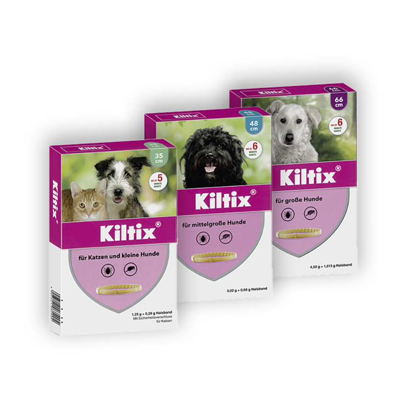 Kiltix Zecken- und Flohschutzhalsband für Hunde